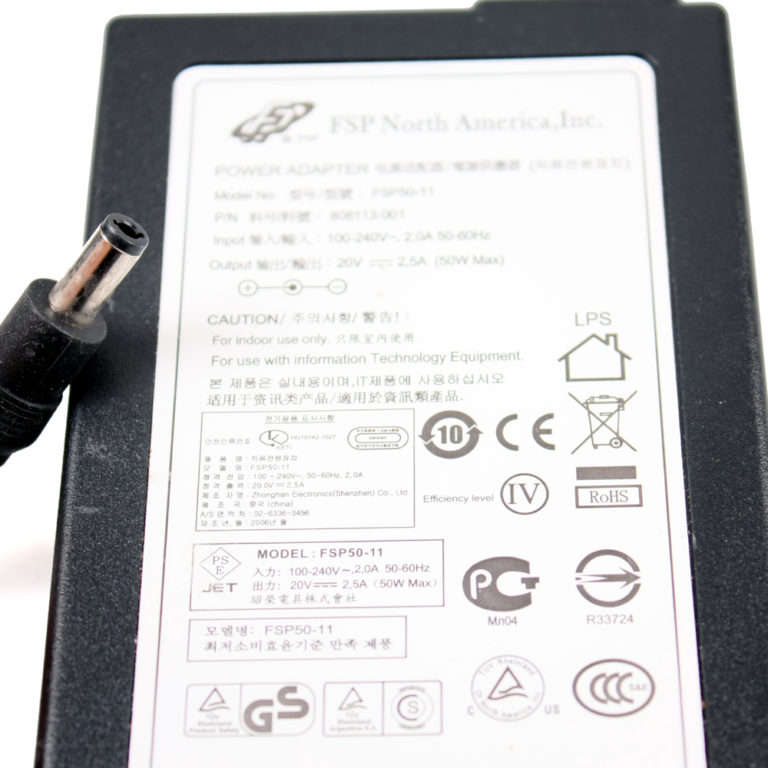 Genuine FSP FSP50-11 808113-001 20V 2.5A 2500mA Power AC Supply for ...