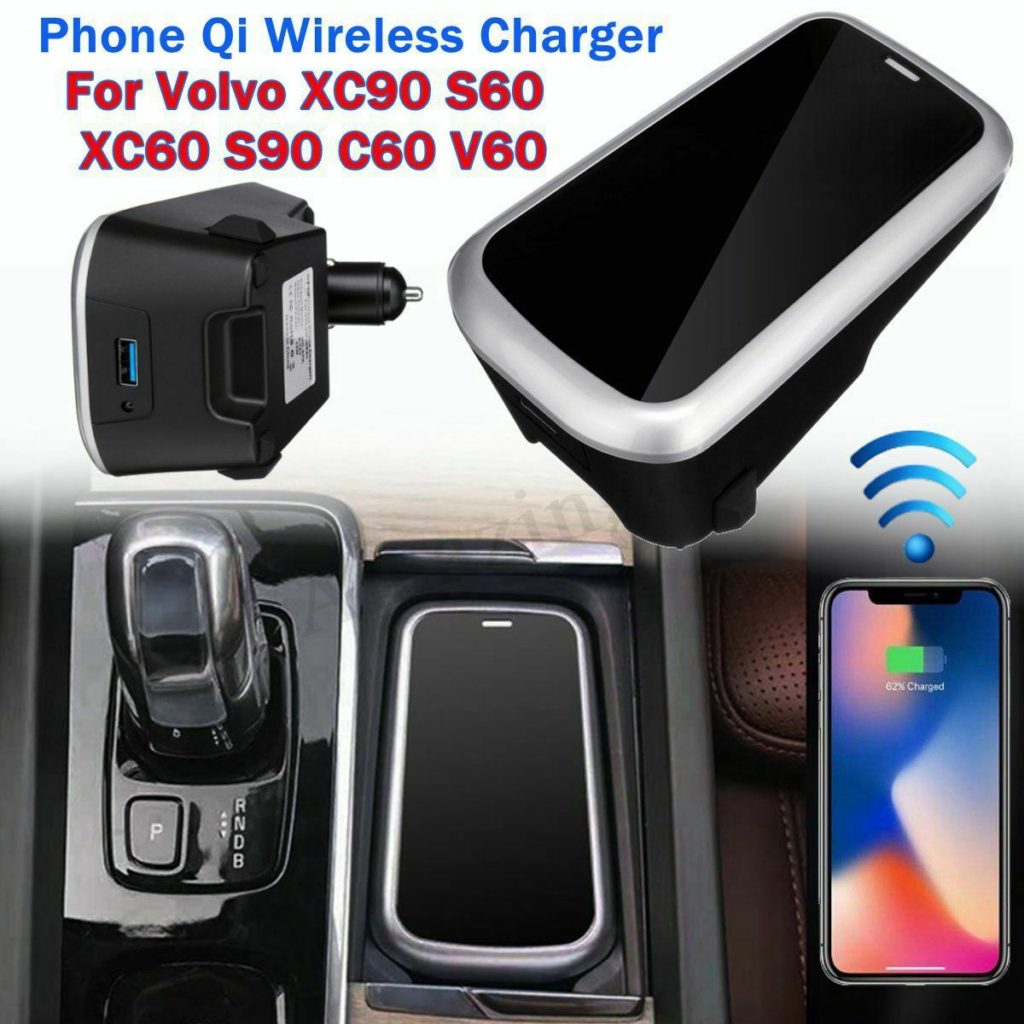 New Front Car Phone Charging 10W Qi Wireless Charger For Volvo XC90 S60 XC60 S90 V90 | Abovelike ...