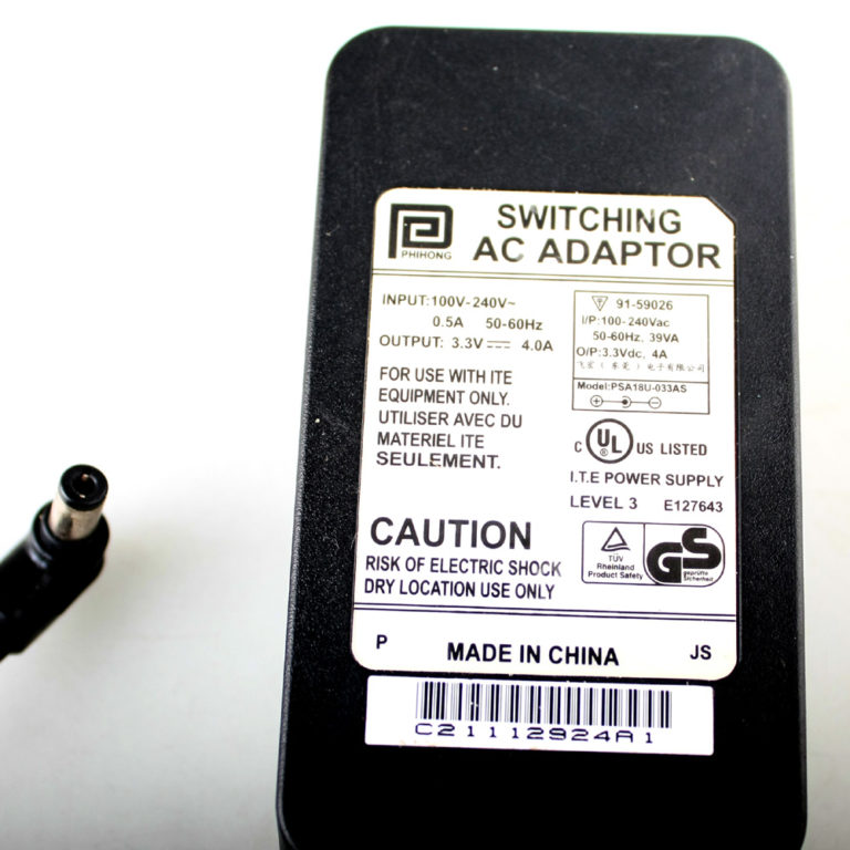 NEW Original PSA18U-033AS 3.3V 4A Power Supply AC DC Adapter for ...