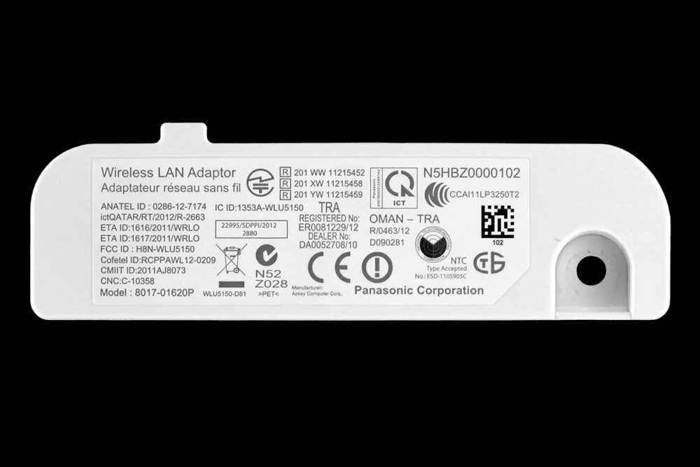 NEW ORIGINAL PANASONIC WIRELESS LAN ADAPTER 8017-01620P / N5HBZ0000101 ...