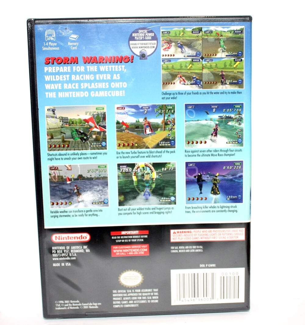 New Sealed RARE Nintendo GameCube NGC 2001 Game Wave Race Blue Storm ...