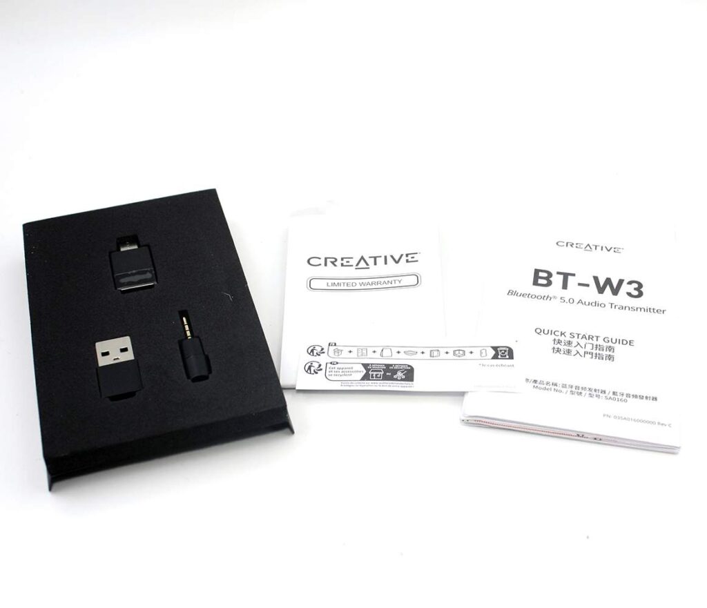 CREATIVE BT-W3 Bluetooth 5.0 USB-C Audio Transmitter Wireless Dongle ...